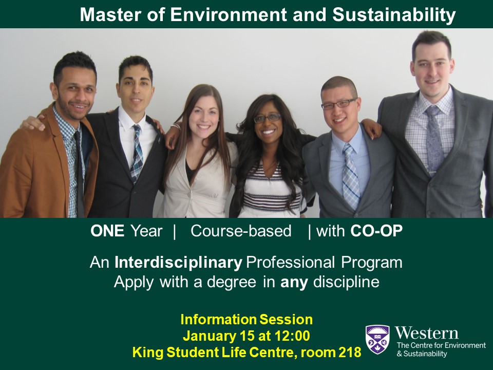 Master's of Environment and Sustainability - King's University College